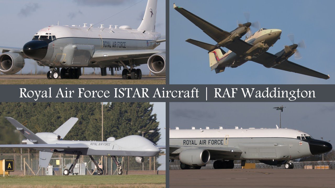 RAF Waddington's ISTAR Fleet | MQ-9B, RC-135 & Shadow - YouTube