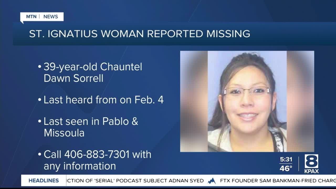 St. Ignatius woman Chauntel Dawn Sorrell reported missing - YouTube