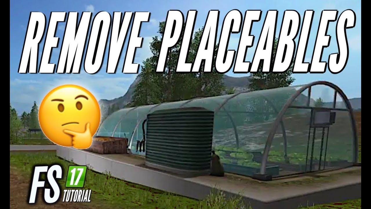 Farming Simulator 2017 - How To Remove/Sell Placeables - PS4 - YouTube
