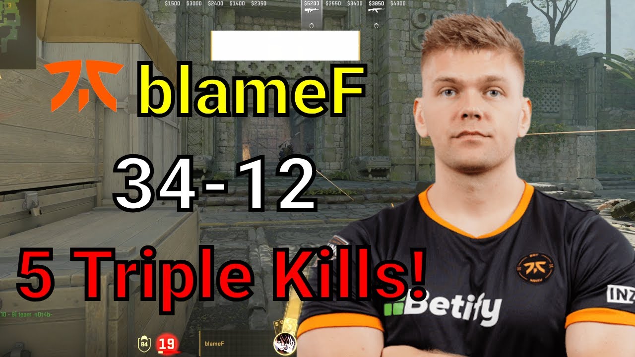 CS2 blameF pov Faceit Ancient (34-12) 5 Triple Kills! | Dec 17, 2024 ...