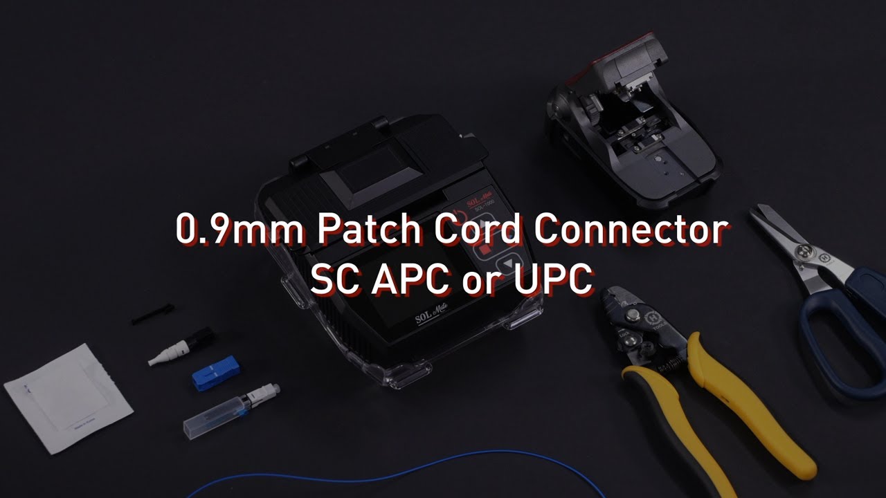 Making Video: Splicing SC Connector for 900um Optical Patchcord_SOLMate ...