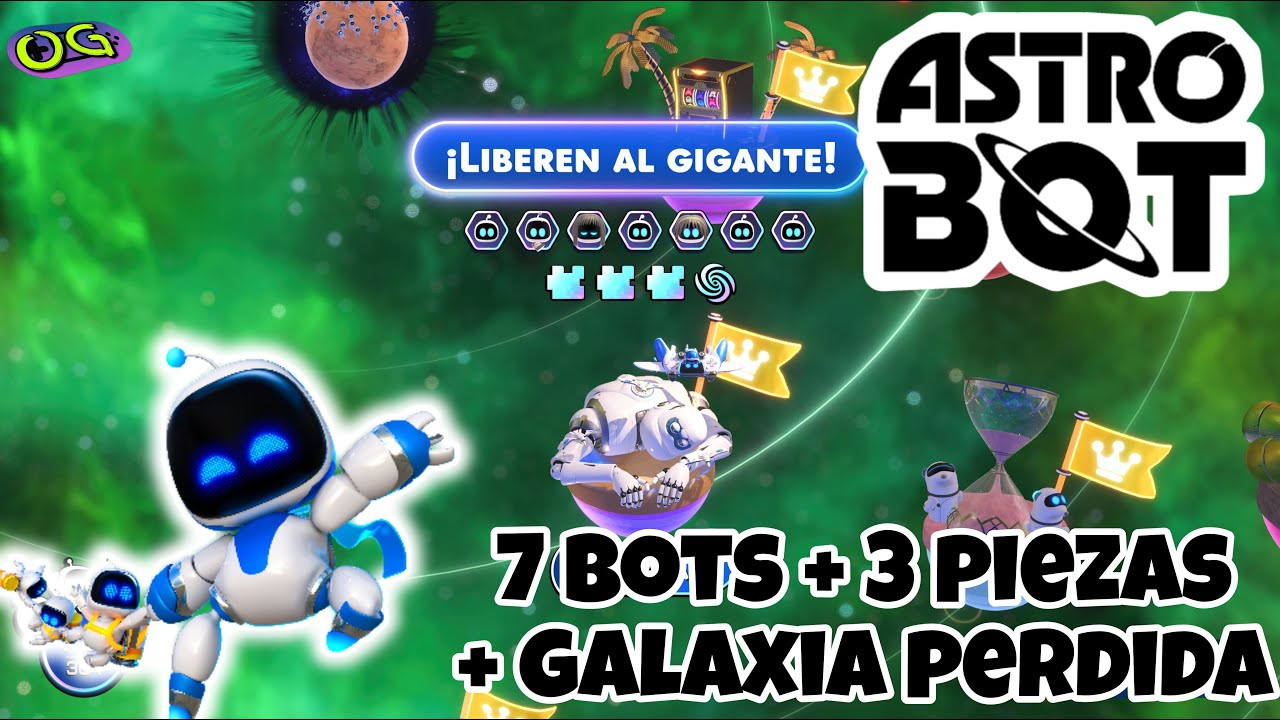 AstroBot (Ps5) ¡Liberen al gigante! 100% Guía completa (7 bots + 3 ...