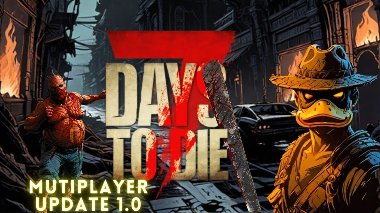 New 7 Days To Die Multiplayer is a NIGHTMARE pt 3 Horde Night - YouTube