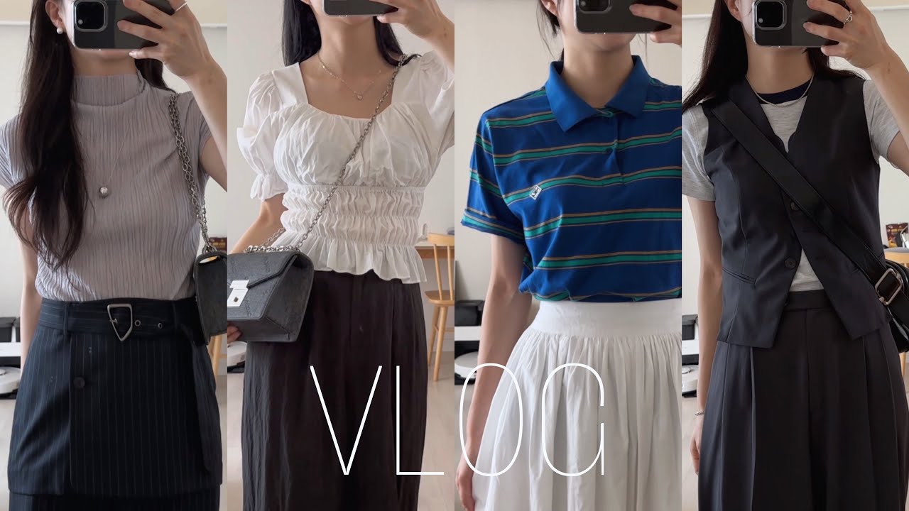 Vlogㅣ데일리룩 브이로그ㅣ🪼색감깡패 노컨텐츠 카라티ㅣ칼린 로고모드백ㅣ더일마 한올 기준ㅣ가을은 언제 오나요🍂ㅣ인생 스포츠브라 추천ㅣ직장인배구클럽ㅣ아로마티카