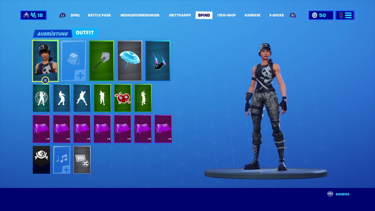 Mein fortnite spind - YouTube