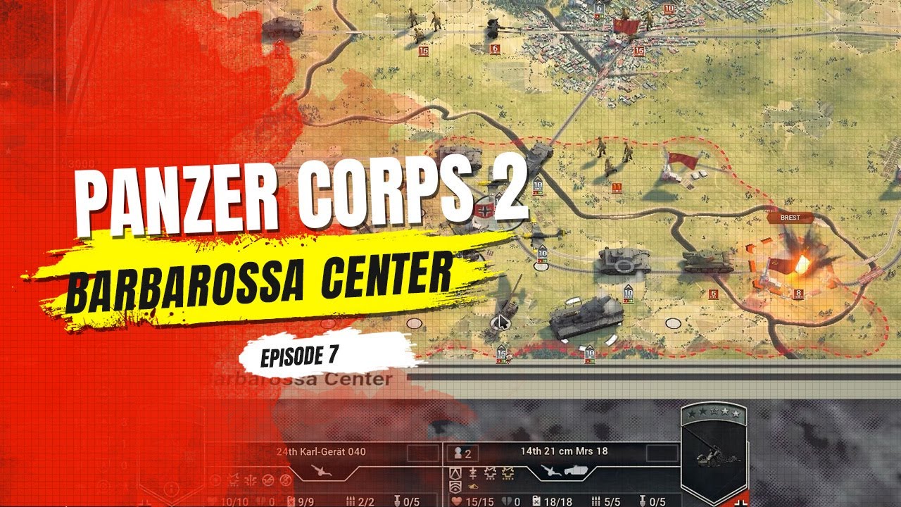 PANZER CORPS 2. Episode 7: Barbarossa Center - YouTube