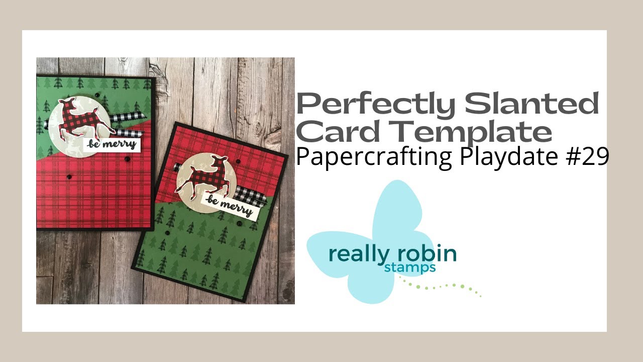 Perfectly Slanted Patterned Paper - Papercrafting Playdate #29 - YouTube