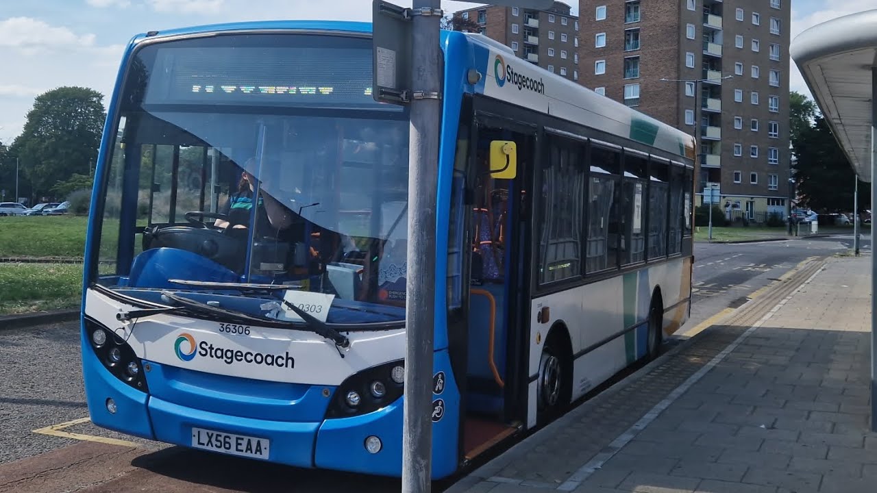 *Non-TFL November S2 EP23* | Stagecoach Bedford 36306 LX56EAA Bus Route ...