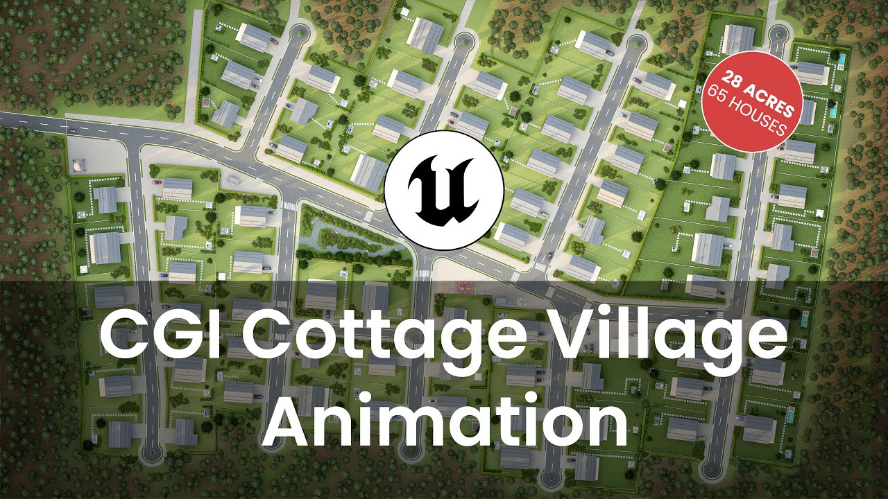 CGI Cottage Village Architectural Animation | Unreal Engine 5 Animation ...