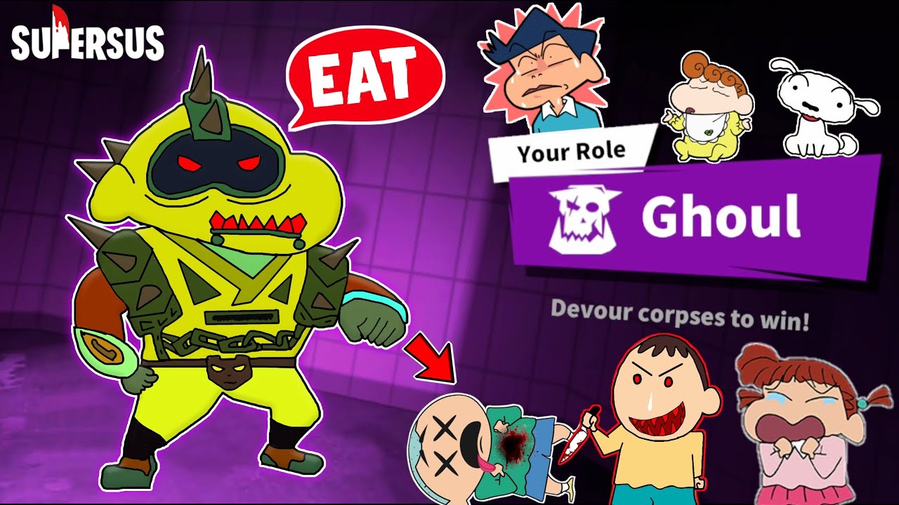 Shinchan became ghoul in super sus and eating dead bodies 😱🔥 | shinchan ...