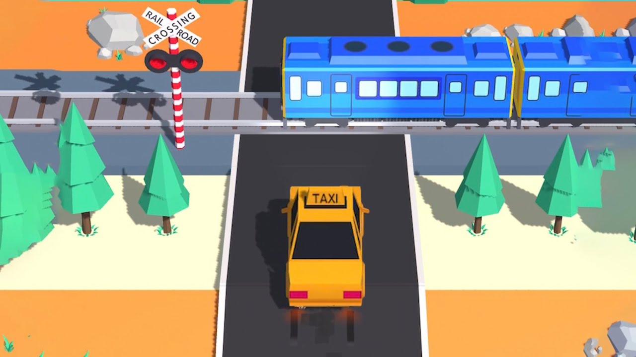 Traffic Run ! Android-iOS Gameplay All Levels | Car and Train Crashes Game - YouTube