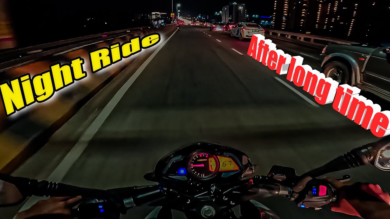 Night Ride on NS 160 2023 motovlog in hindi - YouTube