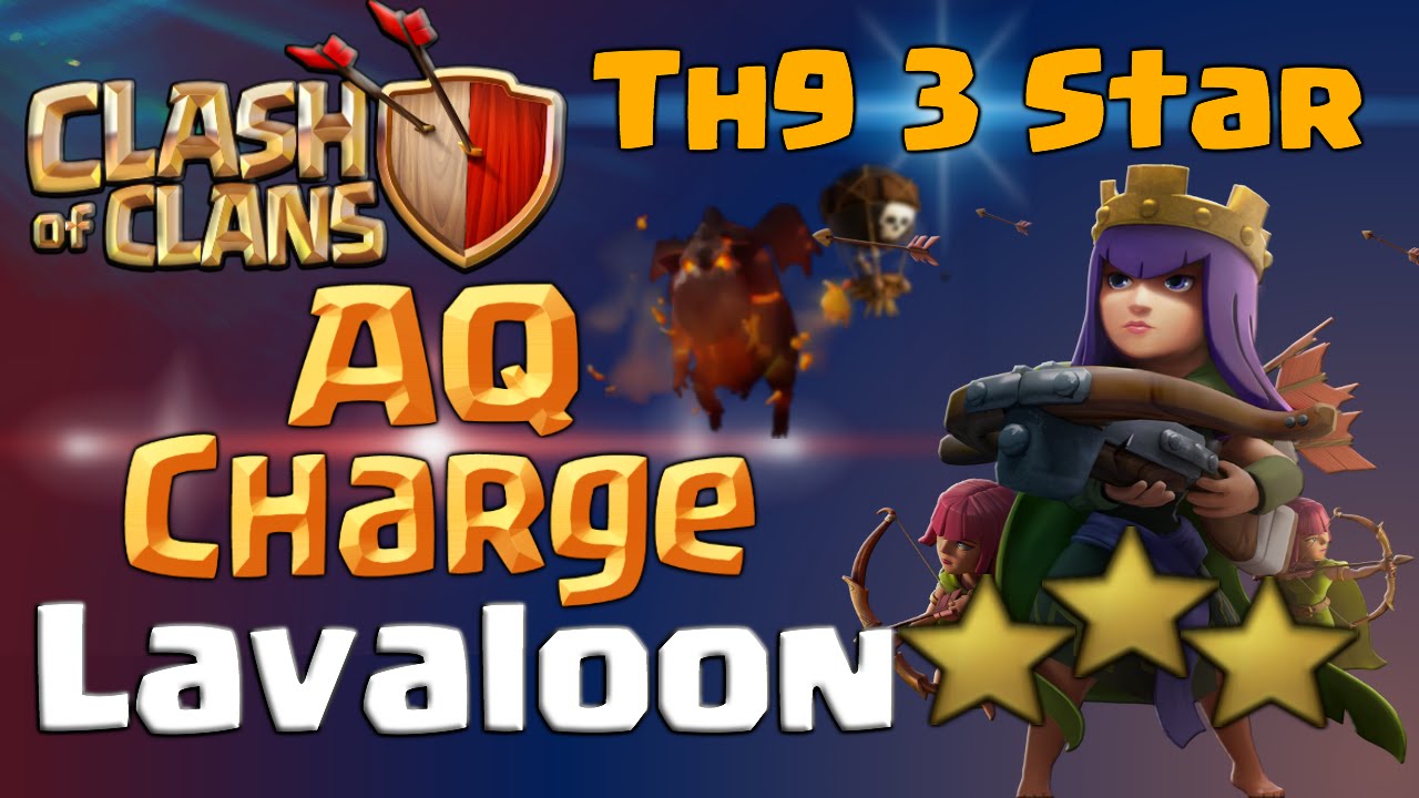 Clash of Clans | TH9 3 Star Attack Strategy - Queen Charge into ...