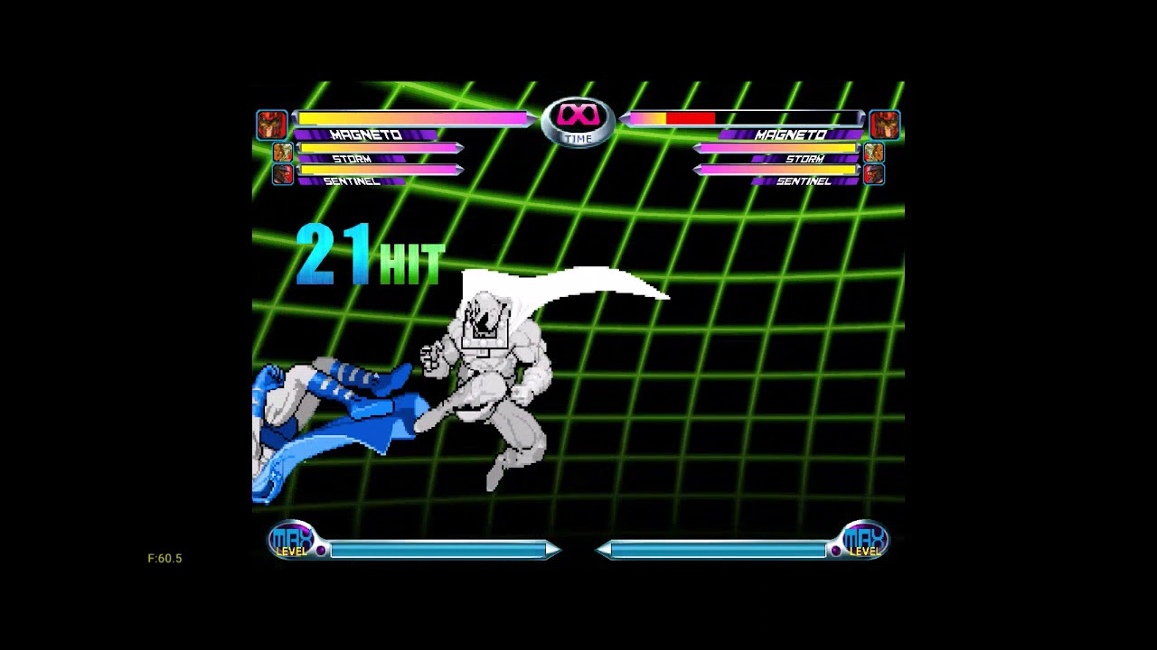 MvC2 - Magneto Quick Flight Mode Sequence - YouTube