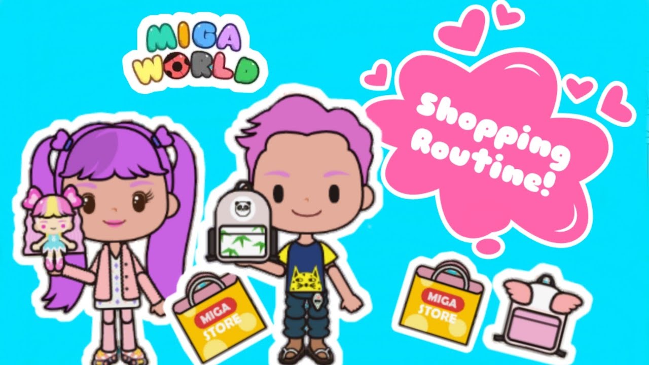 Shopping Routine Miga World. - YouTube