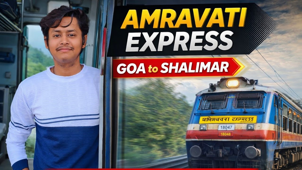 Train journey is live ! Amravati Express (18048) Gow to Kolkata ...