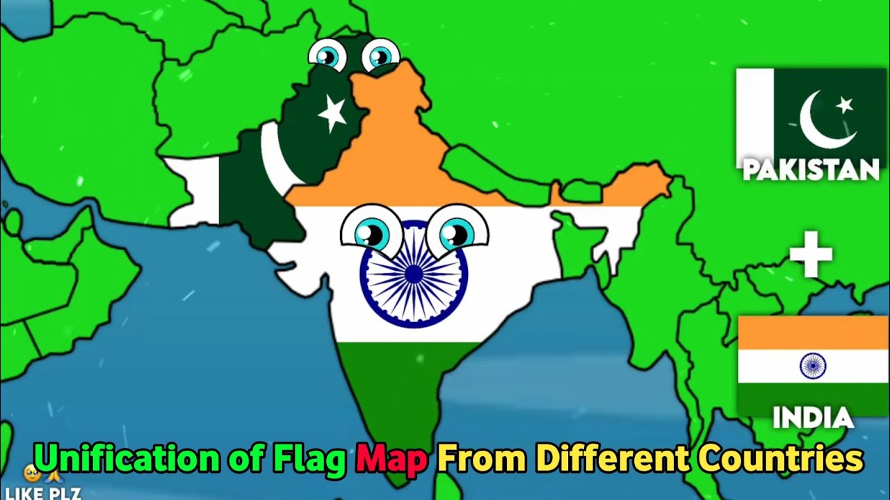 Unification of flag map from Different Countries -- Fun - YouTube