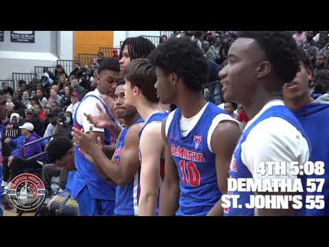 2024 WCAC QUARTERS - St. John's vs DeMatha HIGHLIGHTS - DOWN TO THE WIRE - YouTube