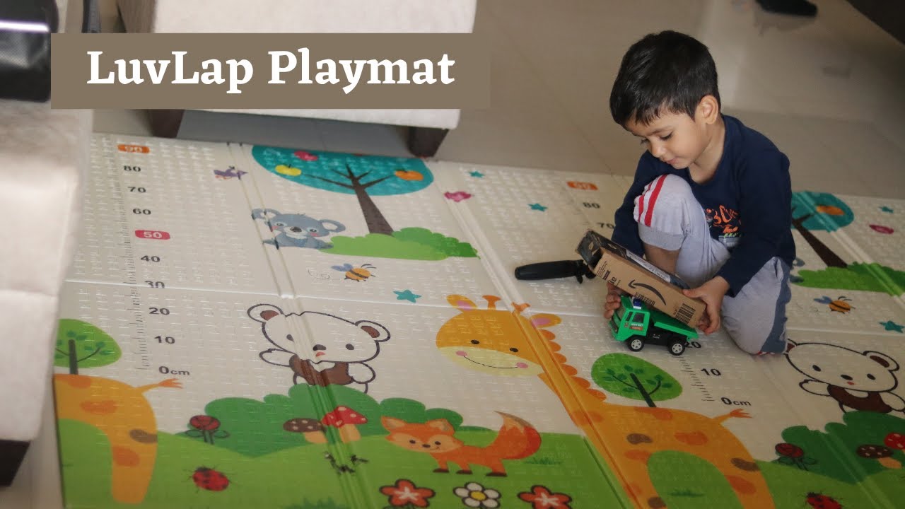 Luv Lap Jungle Time Double Sided Water Proof Baby Play Mat - YouTube