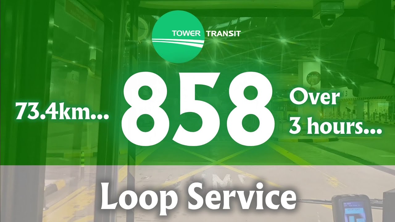 Route Visual of Tower Transit Bus 858: The LONGEST Public Bus Ride in ...