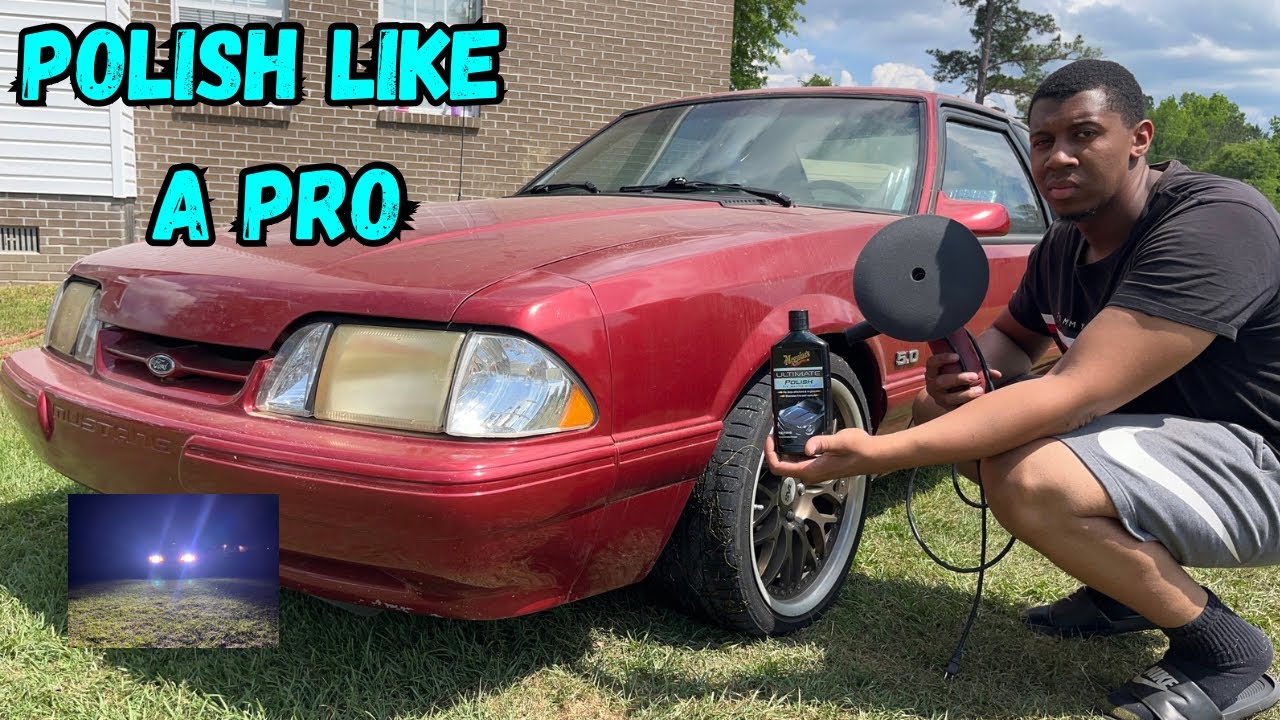 New AUXITO LED light bulbs install/review: Polishing dull Foxbody paint ...