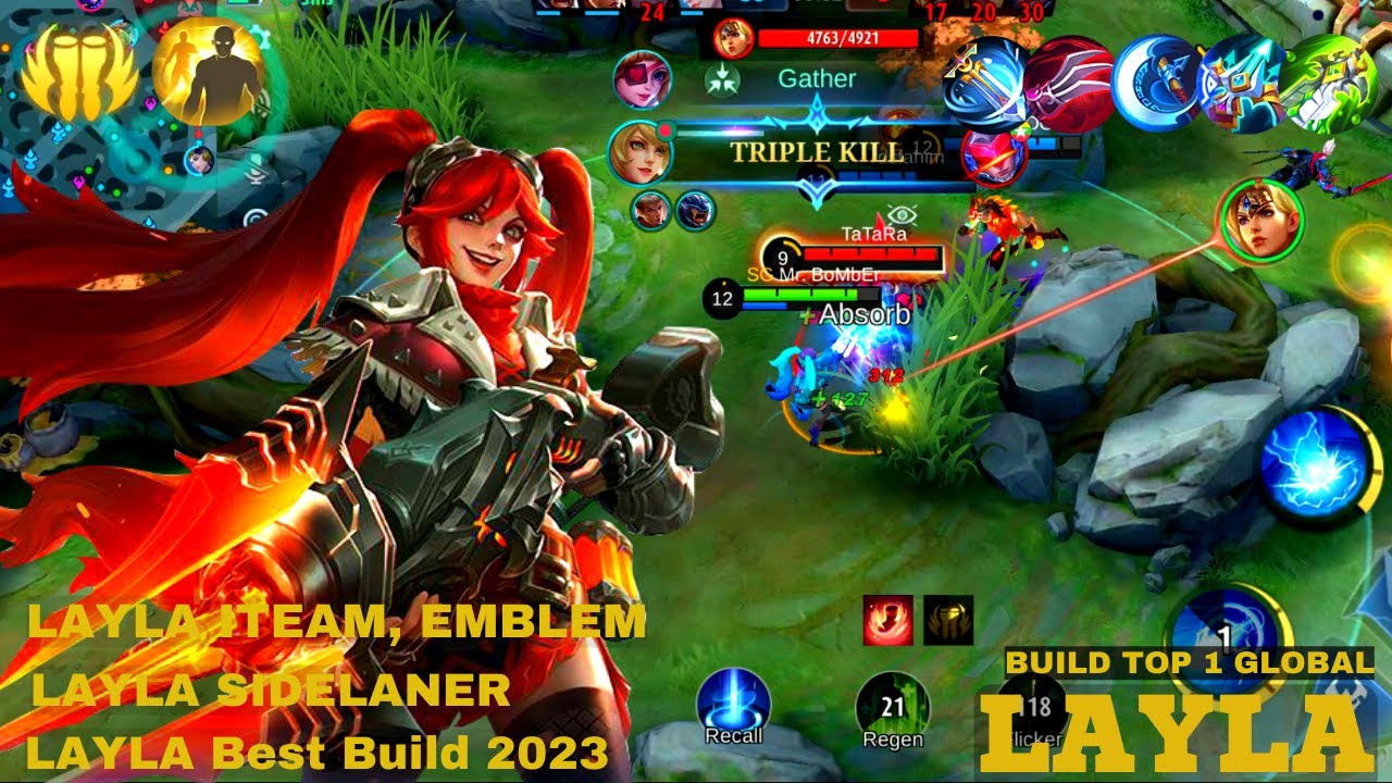 Layla One Hit Build 2023!!! High Critical Damage with 100% Lifesteal ...