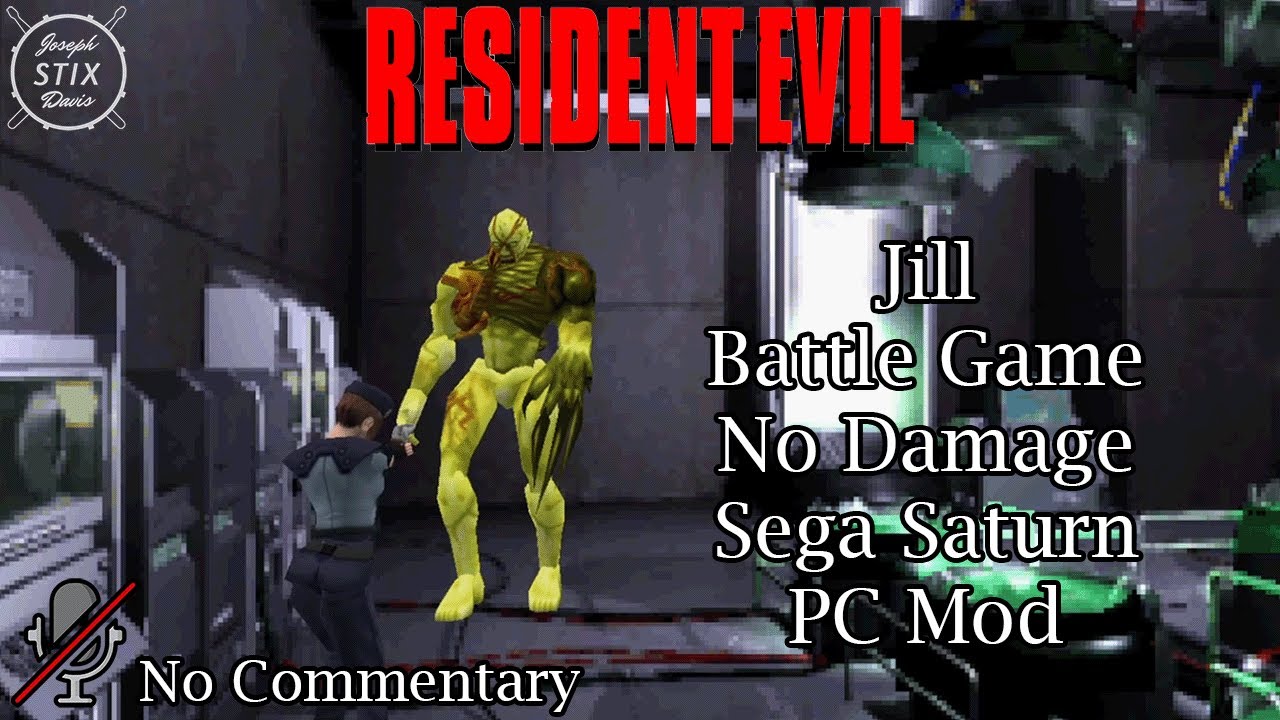 Resident Evil 1 - Battle Game Jill No Damage Sega Saturn PC Mod [No ...