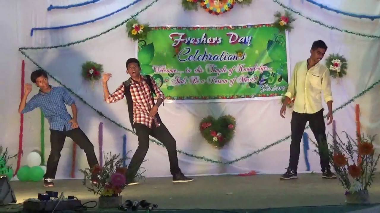 fresher's day party dance 2k14-2k17 batch #smvm #polytechnic #tanuku ...