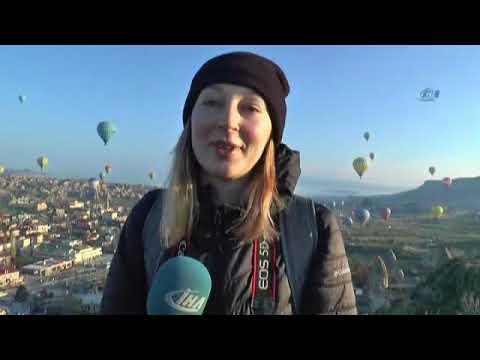 Turistler Gün Doğumunu Balonda Karşıladı