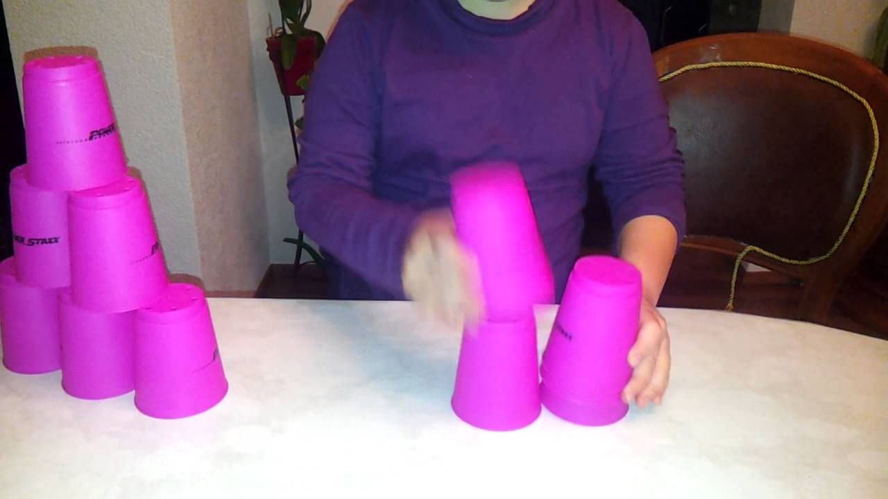 Power Staxx , Becherstapeln nach einigen Übungen - YouTube
