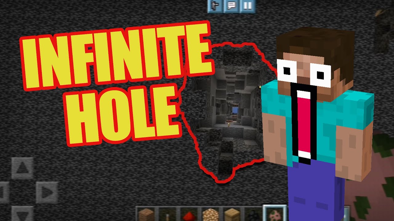 I Discovered The Infinite Hole in Minecraft *SHOCKING* - YouTube