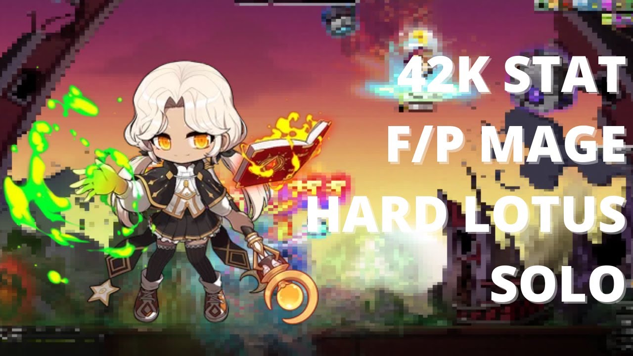 Maplestory F/P Mage Progression - 42K Stat Hard Lotus Solo (6:51) - YouTube
