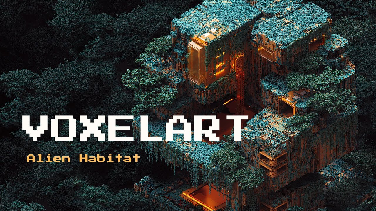 Alien Habitat - Voxel Art - YouTube