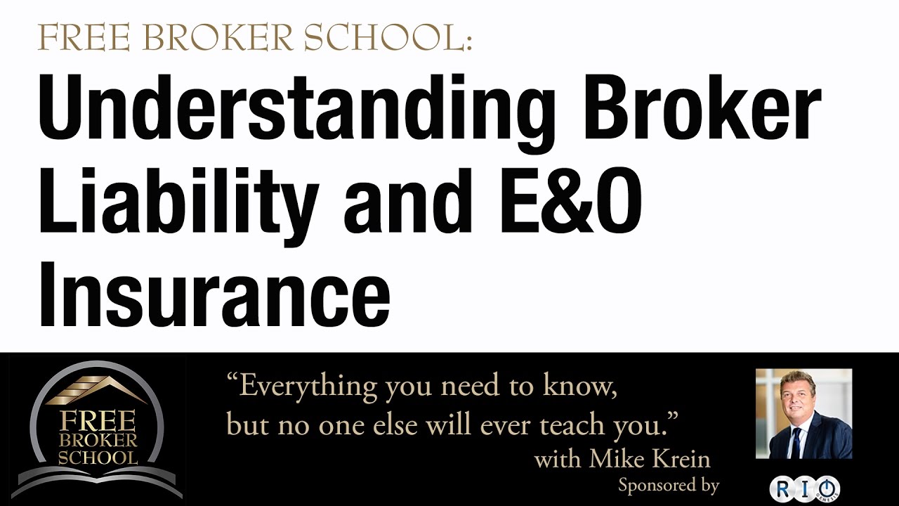 Understanding Broker Liability and E&O Insurance - YouTube