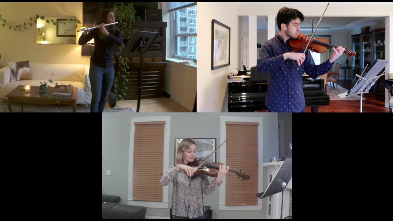 Beethoven - Serenade for Flute, Violin and Viola (Leah Ferguson, Olivia ...