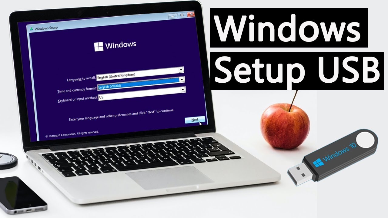 Windows setup with USB Drive Install Windows step by step guideline ...