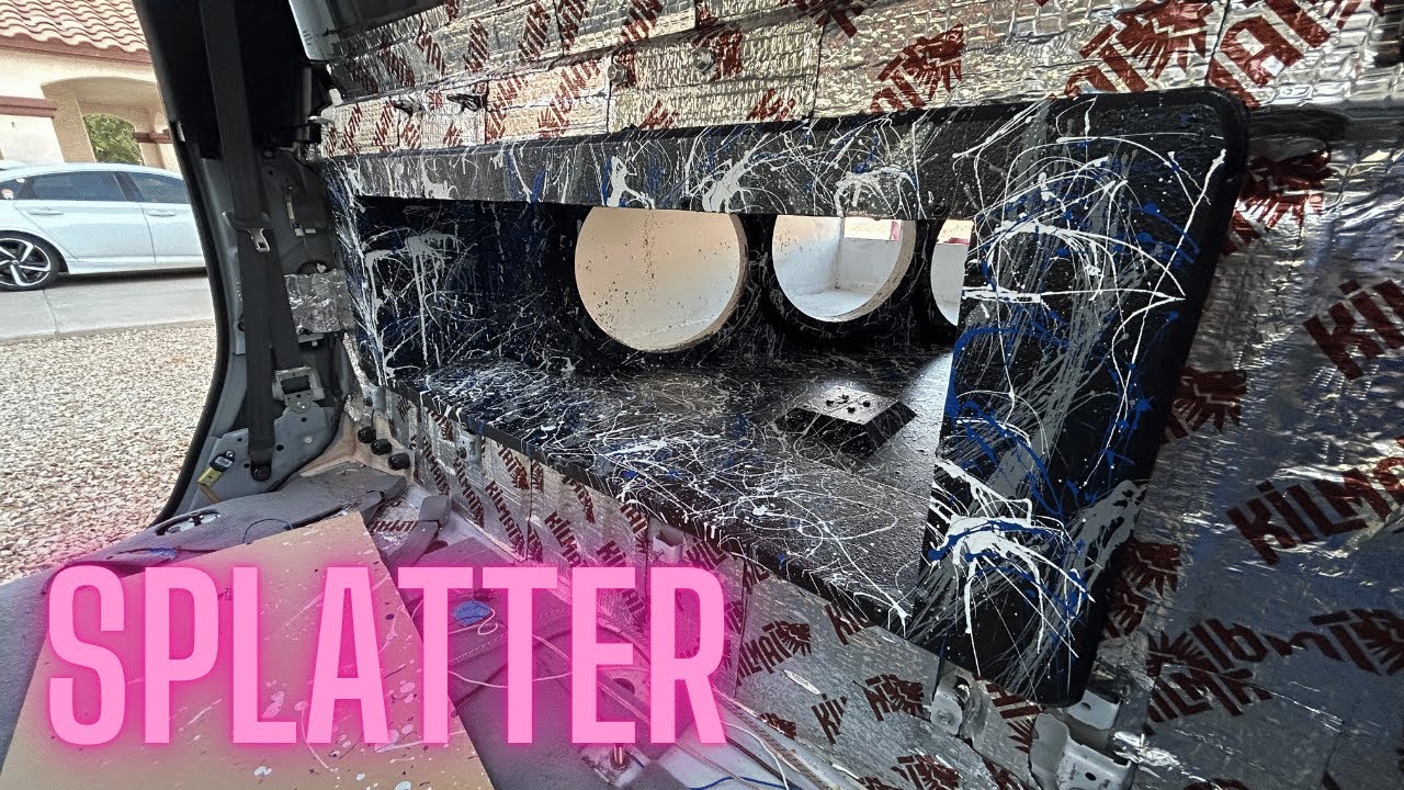 Huge Truck Blowthrough Build (Part 9): Painting the box! SpLaTtEr ...