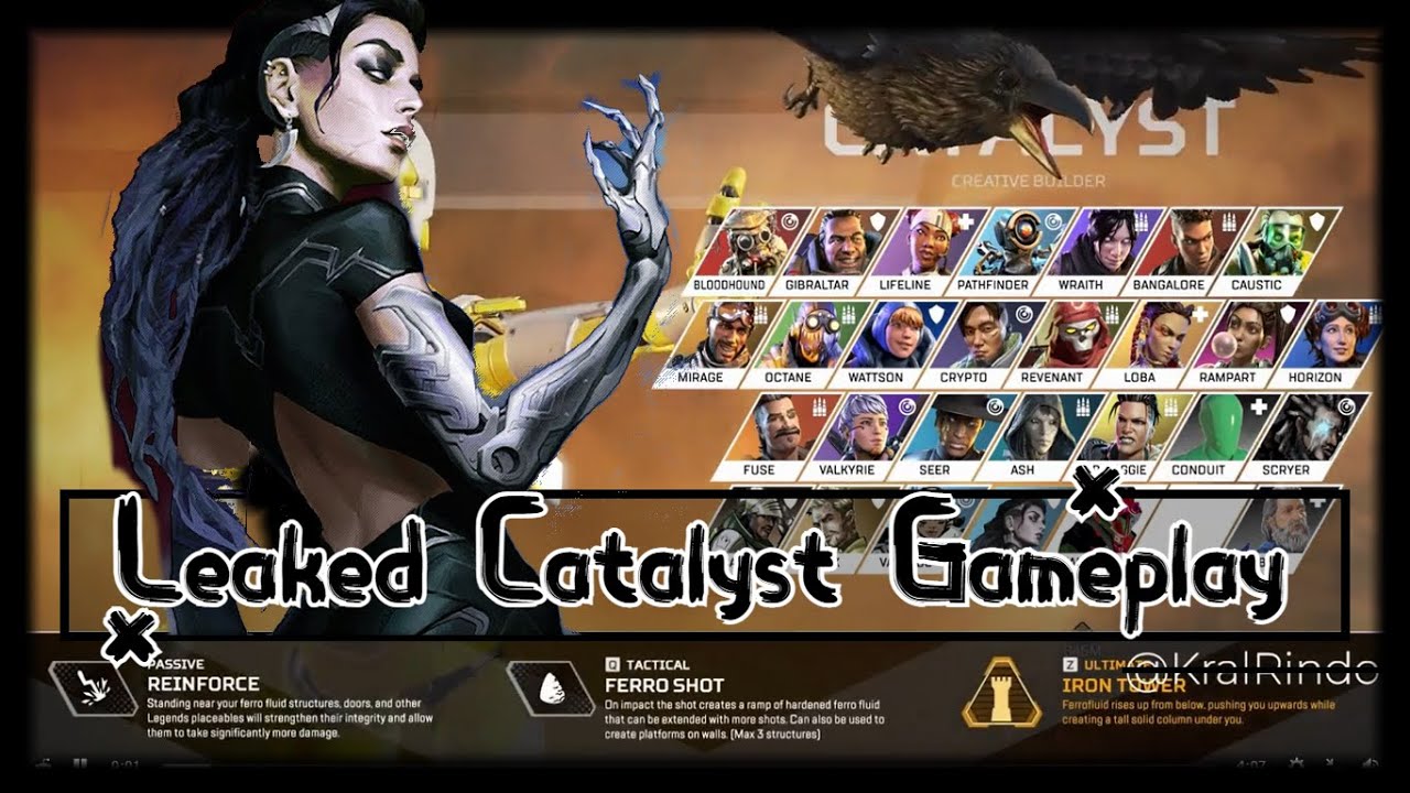 Leaked Catalyst Gameplay Apex Legends Season 15 New Legend Youtube