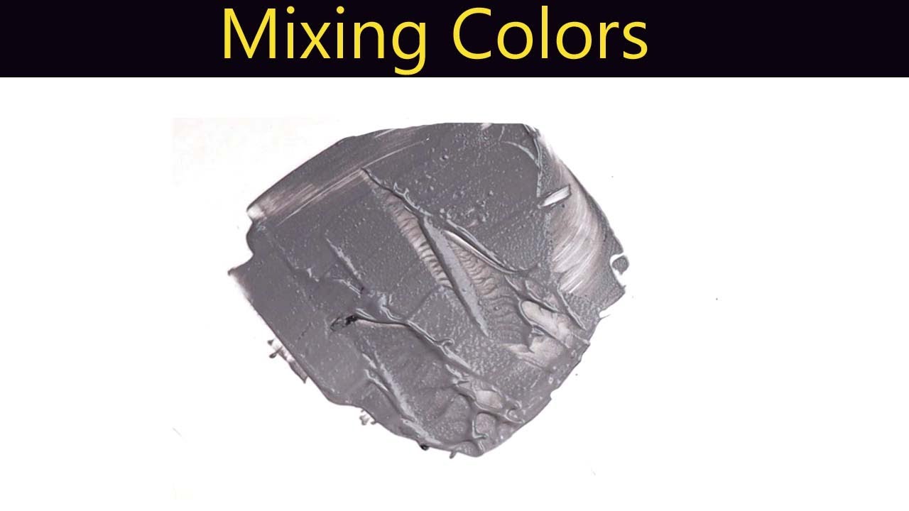 How To Make Graphite Gray Color Paint - Mixing Colors - YouTube