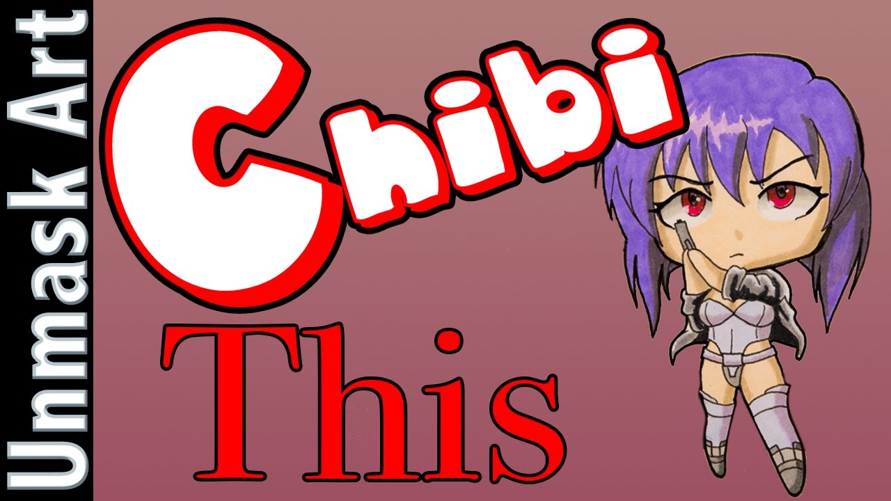 Chibi This | Drawing Major Motoko Kusanagi: Ghost in the Shell - YouTube