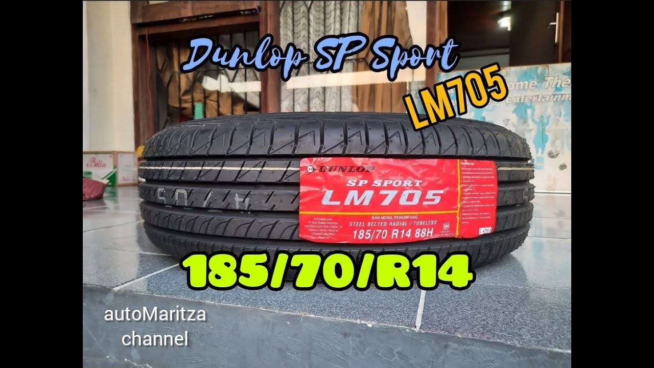 Dunlop SP Sport LM705 185/70/R14 | unboxing car tyre - YouTube