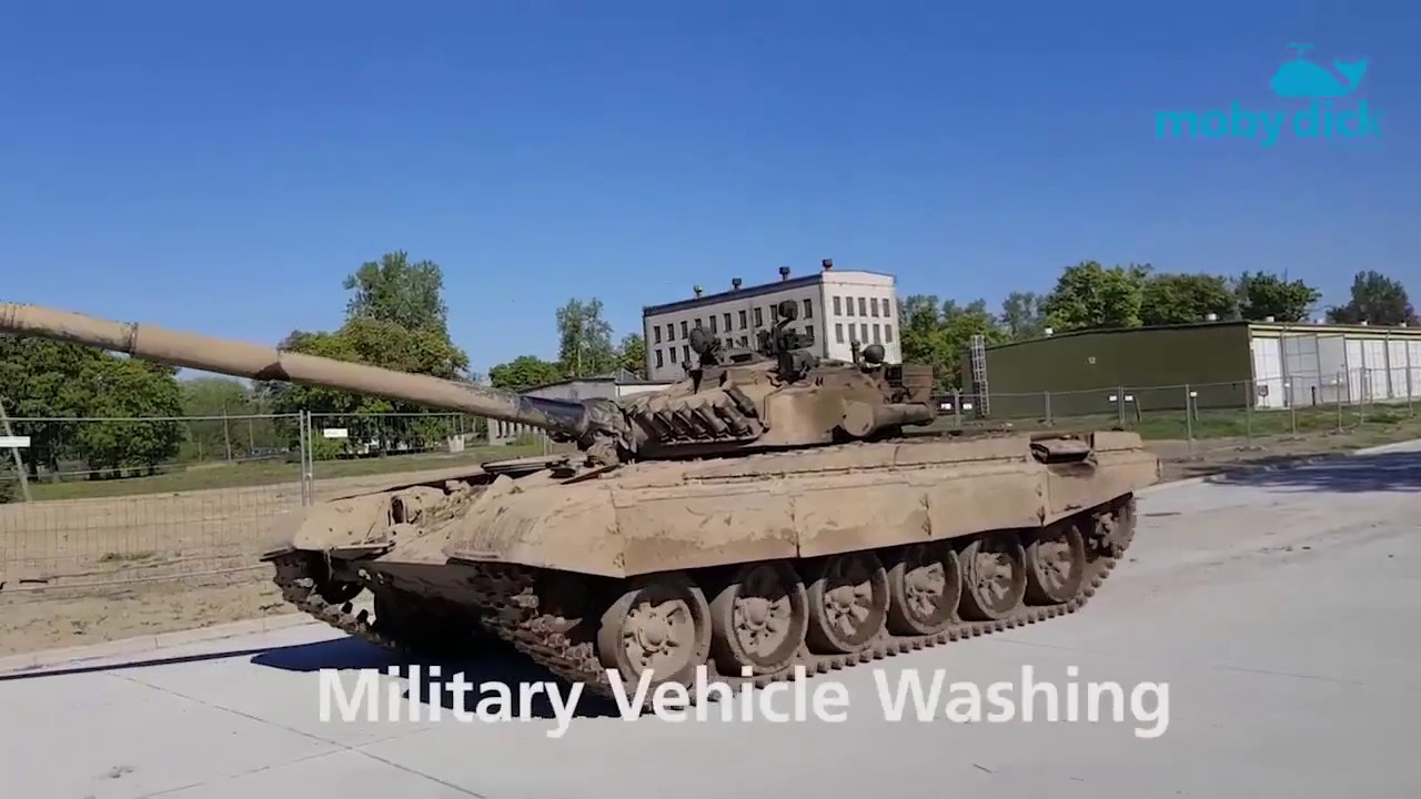 Tank , military vehicle and Construction Wash System Demucking - YouTube