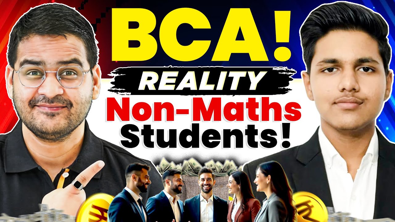😱Reality Of Non Maths Students!🤔BCA Easy or Tough? 🎓BCA Student ...