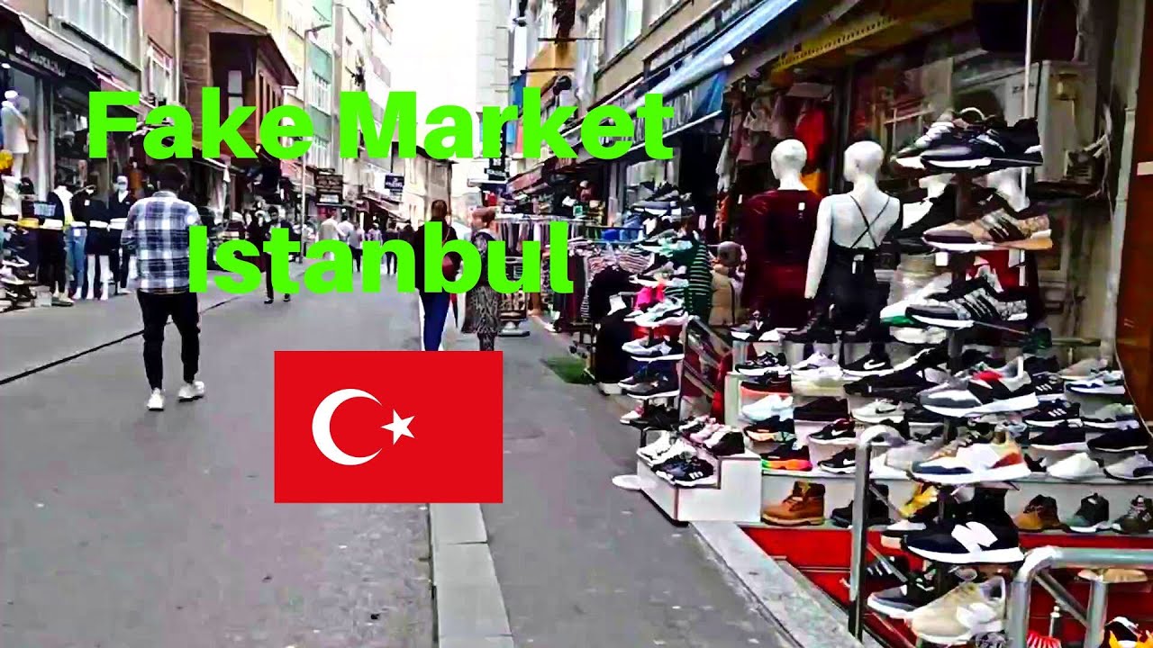 Walk through the notorious fake market in Istanbul, near Yenikapı - YouTube