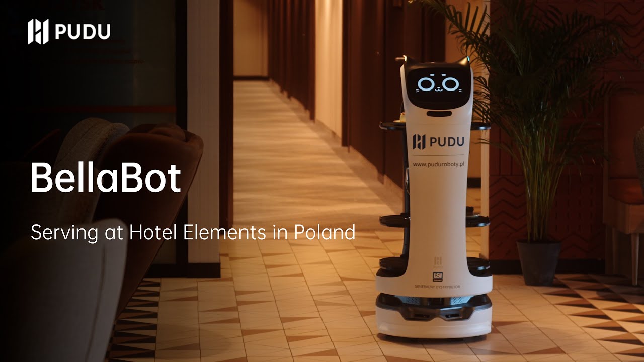 BellaBot serves at Hotel Elements in Poland | Pudu Robotics - YouTube