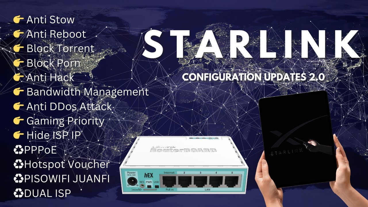 STARLINK MIKROTIK FILTERING UPDATE 2.0 - YouTube