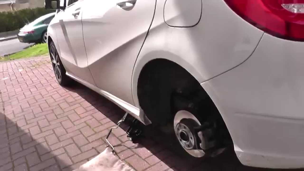 Rear ABS Sensor Removal Mercedes B Class W246 2011 Onwards - YouTube
