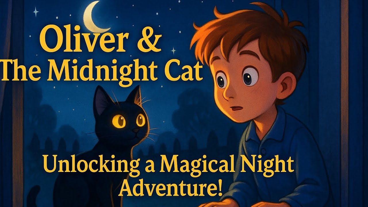 Oliver and the Midnight Cat 🐈 | A Magical Bedtime Adventure for Kids ...