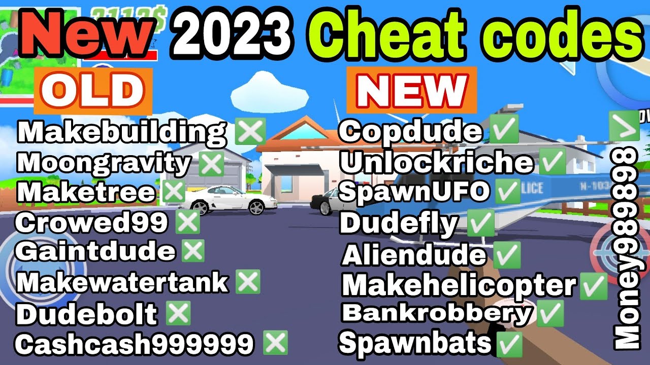 NEW 2023 UPDATE/ALL CHEAT CODES/2023 UPDATE/DUDE THEFT WARS GAMEPLAY/# ...