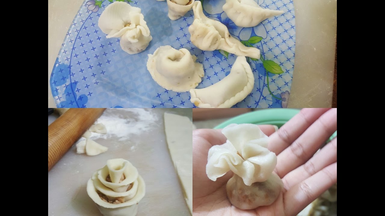 How to design on dumpling (7 various types of design) Recipe - YouTube